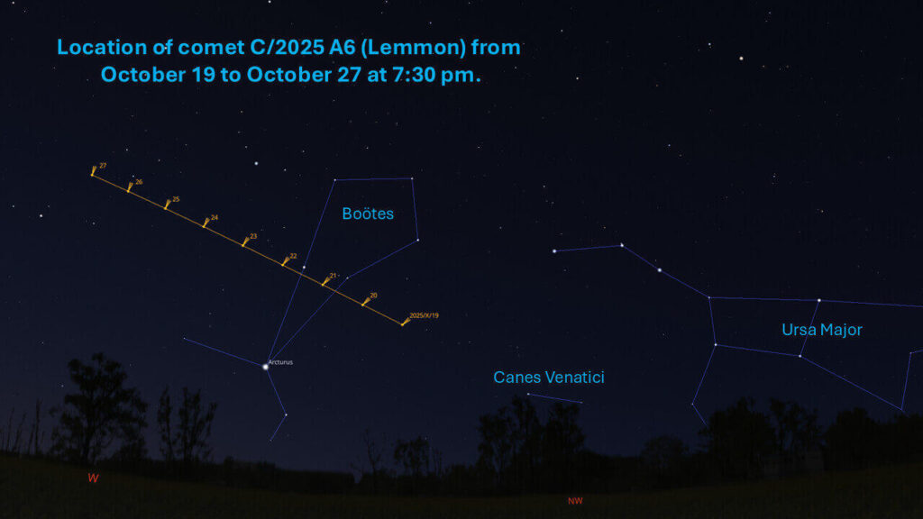 Night Sky Update: October 19-27, 2025 (Comet C/2025 A6 Lemmon) Updated ...